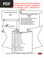 Kiswahili PP3 Pre-Mock 2025 | PDF