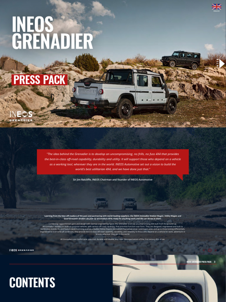 INEOS_Press_Kit_MY24_UK | PDF | Four Wheel Drive | Motor Vehicle