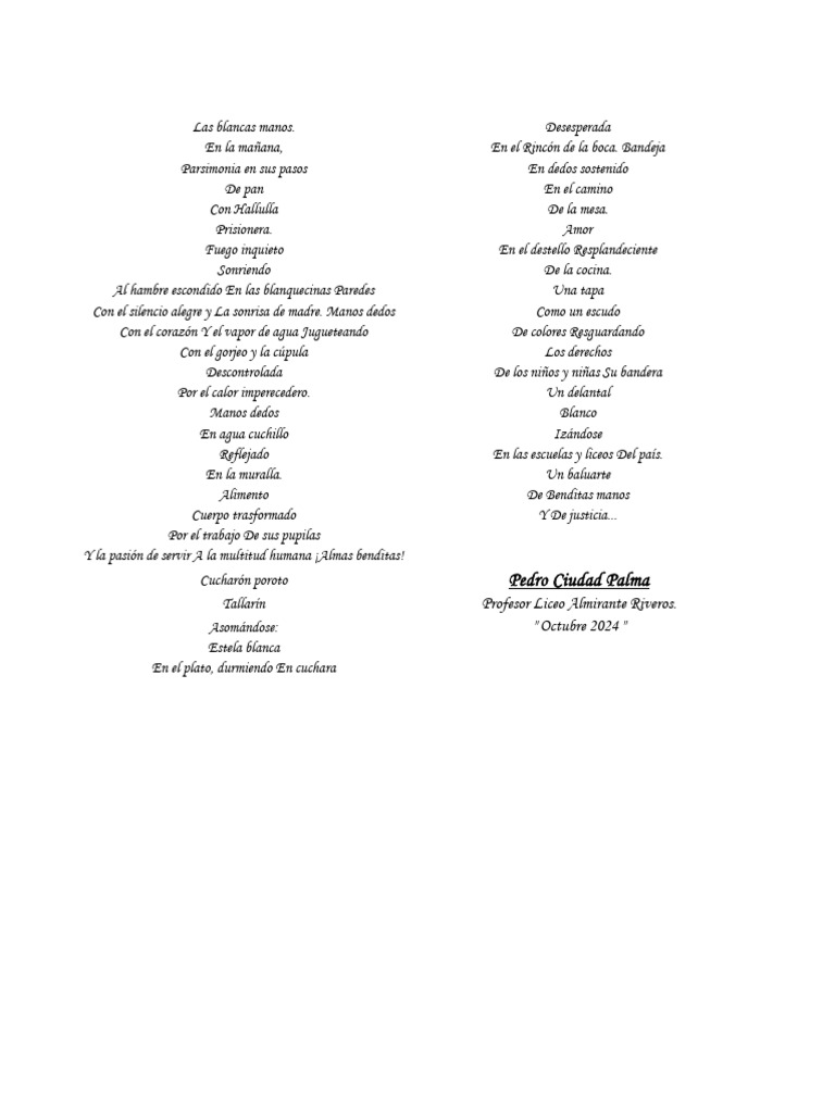 Manos que alimentan y protegen | PDF