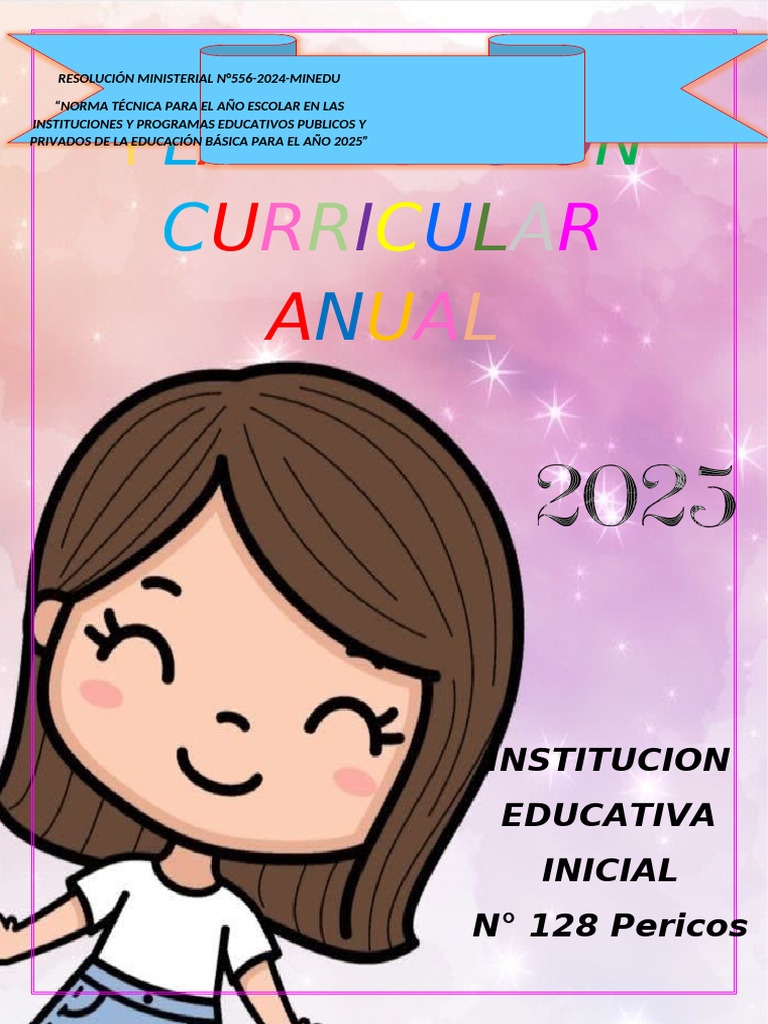 Planificación Curricular Anual 2025 Inicial | PDF | Evaluación | Aprendizaje