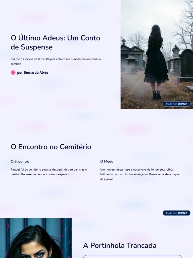 O Ultimo Adeus Um Conto de Suspense | PDF