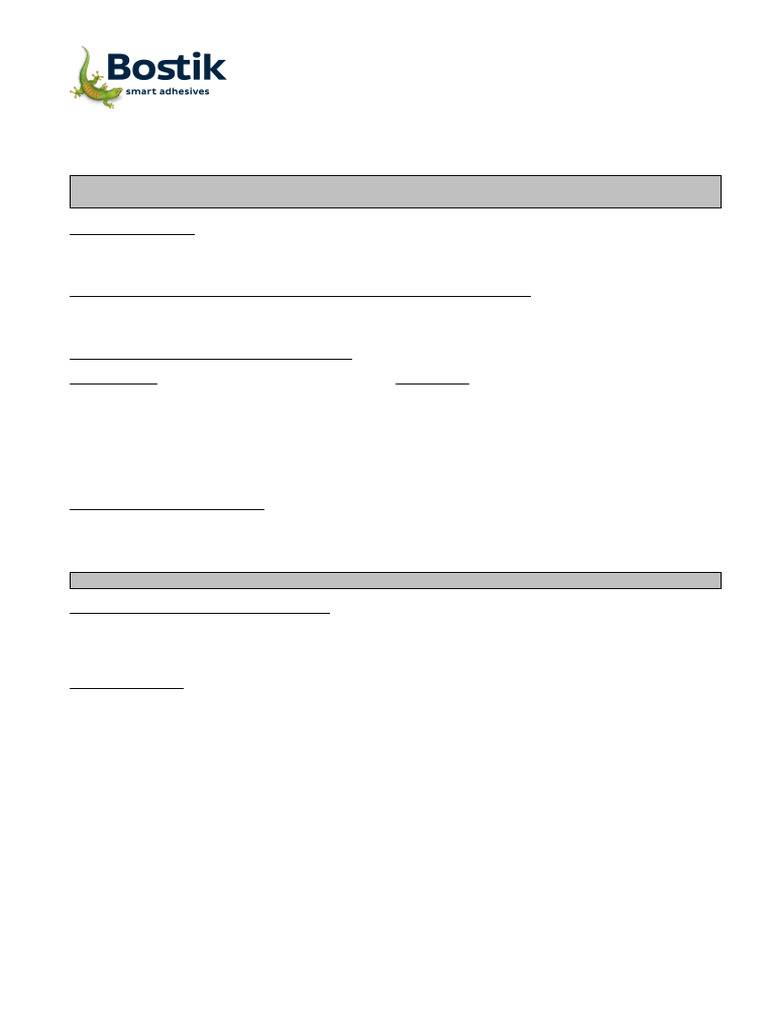 Bostik PH Sds Super Vulcaseal | PDF | Toxicity | Personal Protective ...