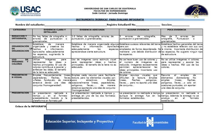 Instrumento Para Evaluar Infografía Pdf Comunicación Humana 5572