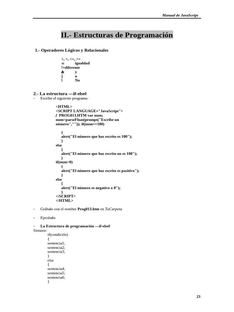 Estructuras de Programacion | PDF | Programación de computadoras | Matemáticas