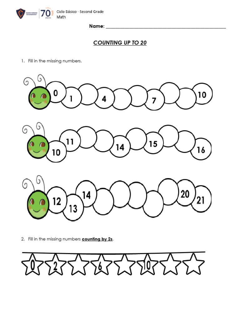 Counting by Up To 20 | PDF