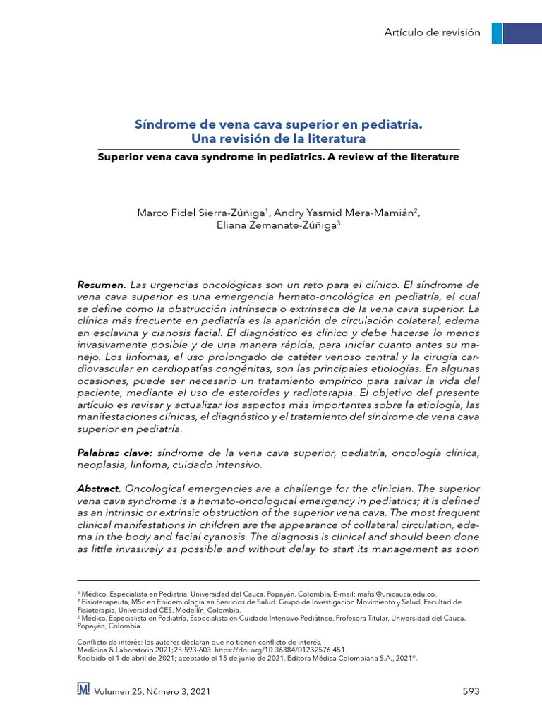 Vena Cava | PDF | Biopsia | Linfoma