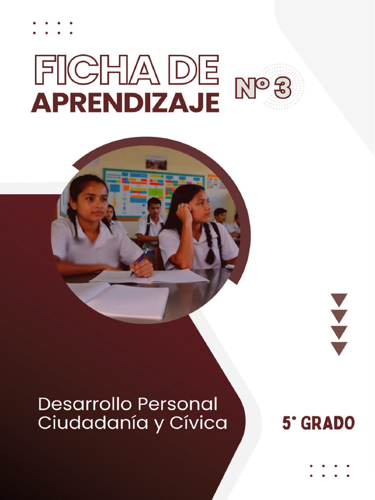 Ficha N°3 - 5TO GRADO - DPCC | PDF | Las emociones | Felicidad