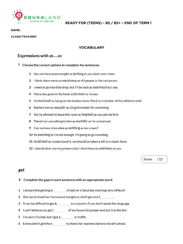 READY FOR B2 Final | PDF