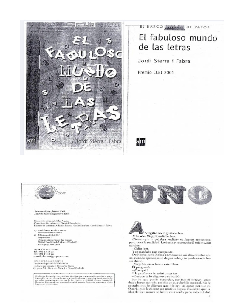 Libro el fabulosos mundo de las letras | PDF