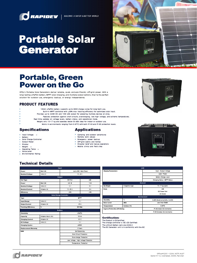 Portable Solar Generator v2!1!250418 - 162702 | PDF | Electric ...
