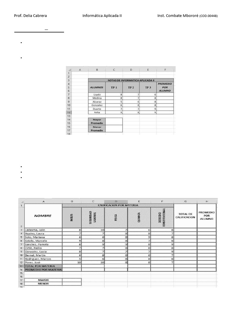 Actividad 4 - EJERCICIOS EXCEL 1-2 | PDF