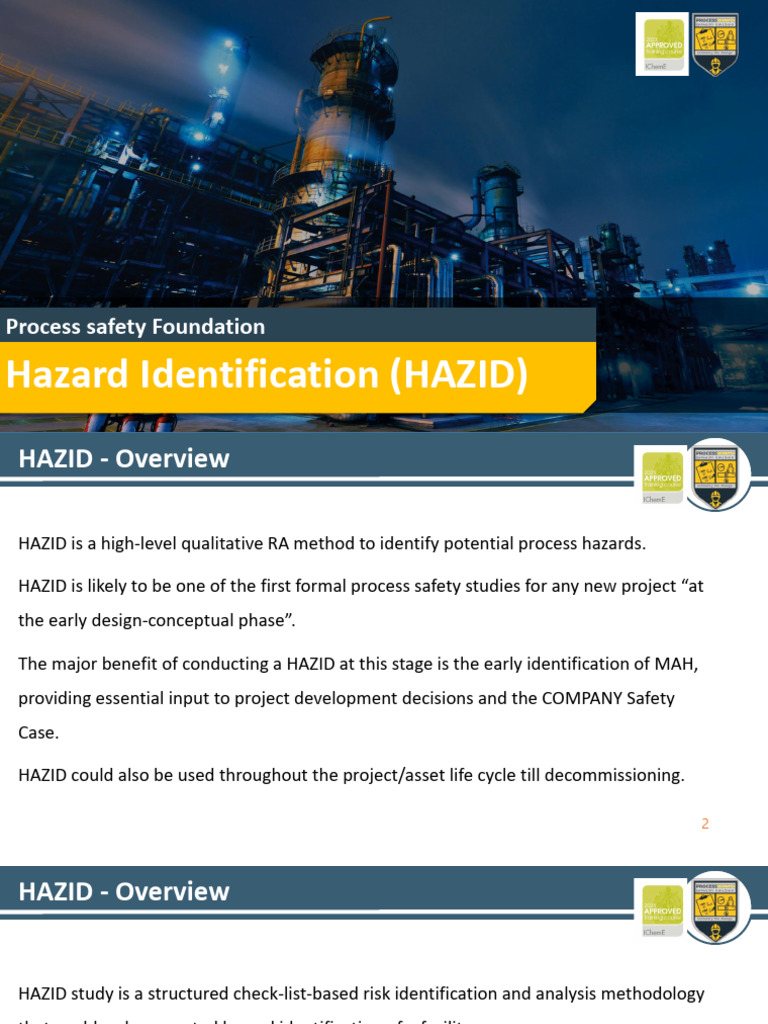 Understanding and Practice HAZID Technique - Slides | PDF | Hazards | Risk