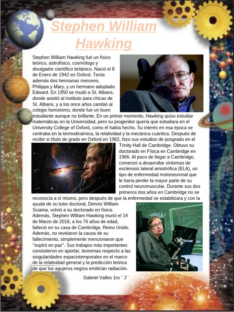 Stephen William Hawking | PDF