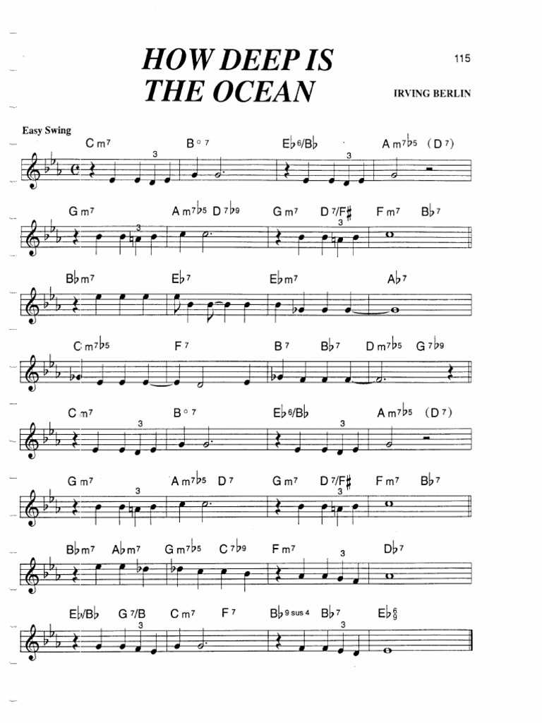 1932 How Deep Is The Ocean | PDF