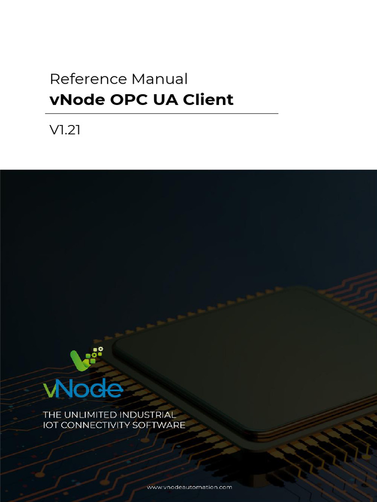 Vnode Manual Opc Ua Client V1 13 Pdf Encryption Password