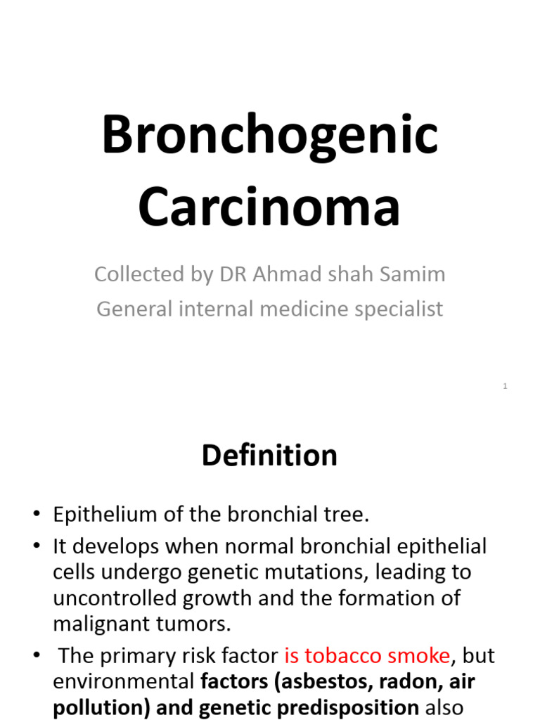 11+Bronchogenic+Carcinoma+ | PDF | Lung Cancer | Carcinoma