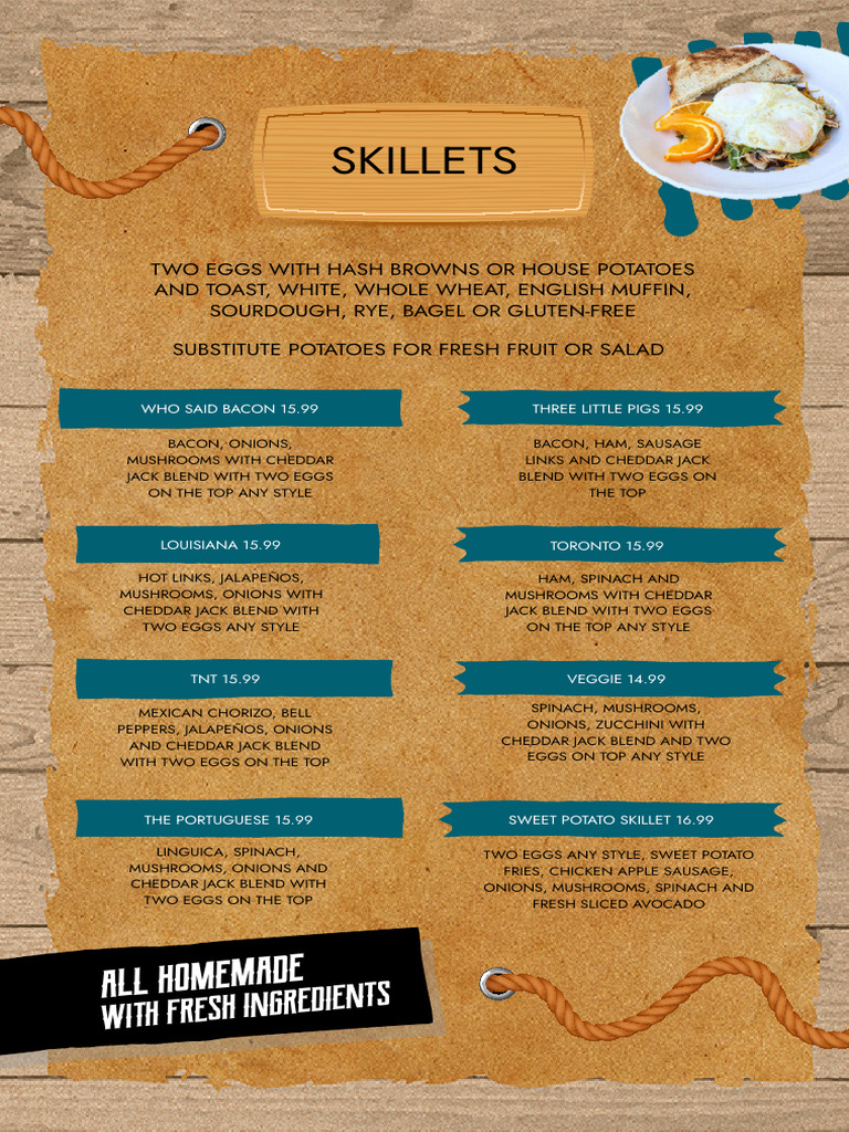 Ticket 33316 Rey Mimosa - Menu - V037 | PDF | Hamburgers | Salad