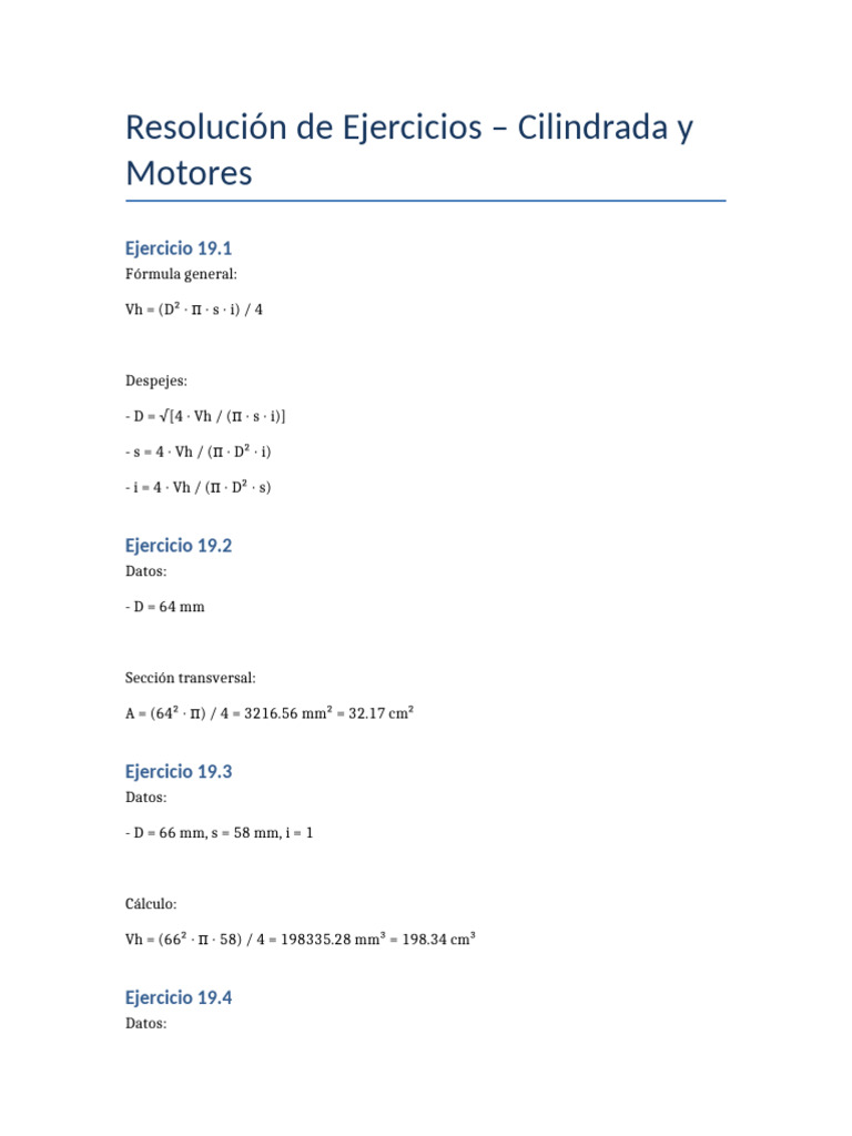 Resolucion Ejercicios Motores Arlhey | PDF