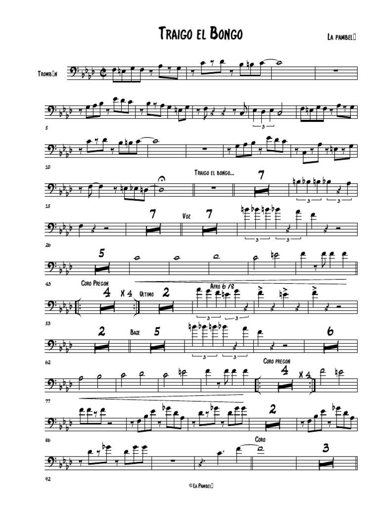 Traigo El Bongo Trombon | PDF