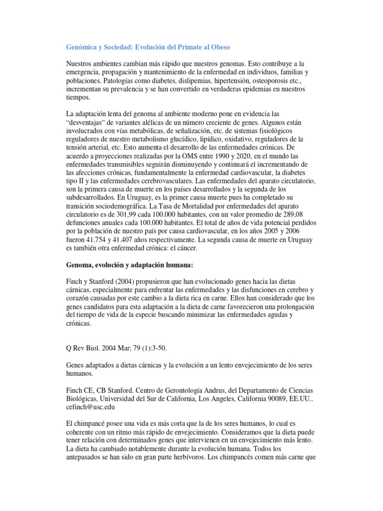 Genomaydieta | PDF | Apolipoproteína E | Dieta