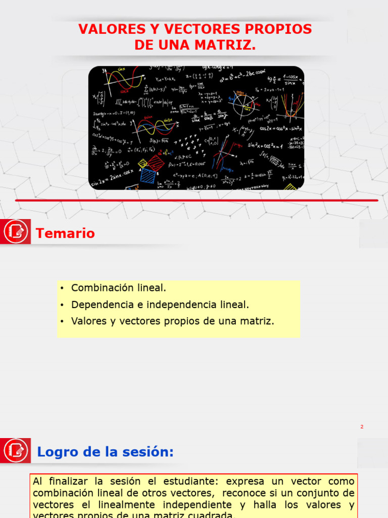 Espacios Vectoriales, Autovalores y Autovectores | PDF | Valores propios y vectores propios ...