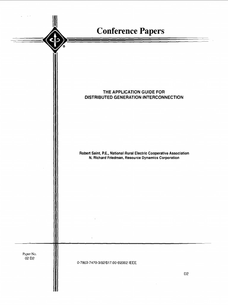 The Application Guide For Distributed Generation I Pdf Electric Power Distribution