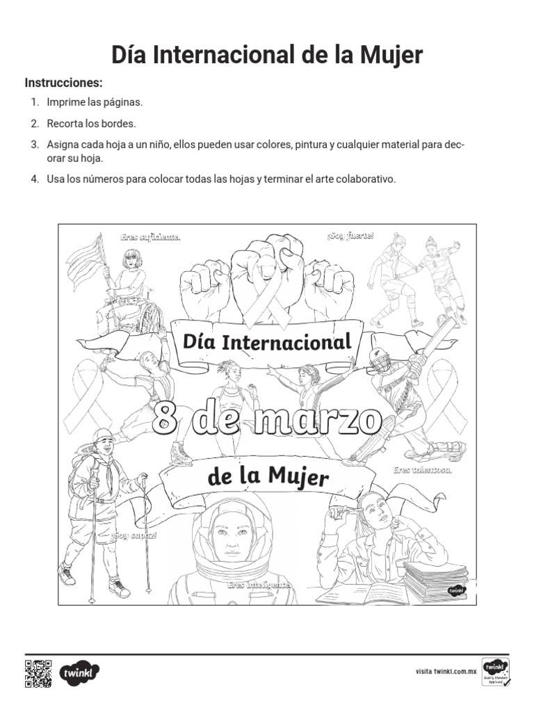 Arte Colaborativo Dia Internacional de La Mujer - Ver - 2 | PDF