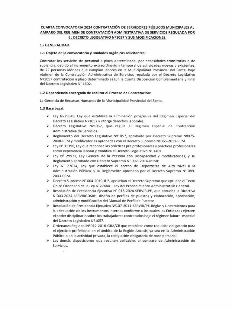 Bases Cuarto Concurso Cas 2024 | PDF