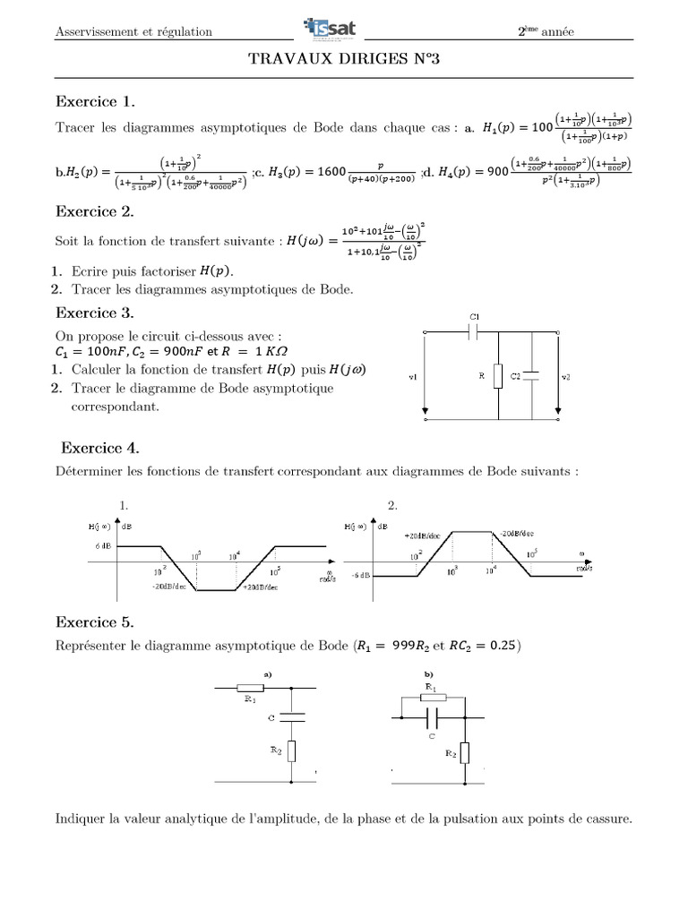 TD3 - Automatique | PDF