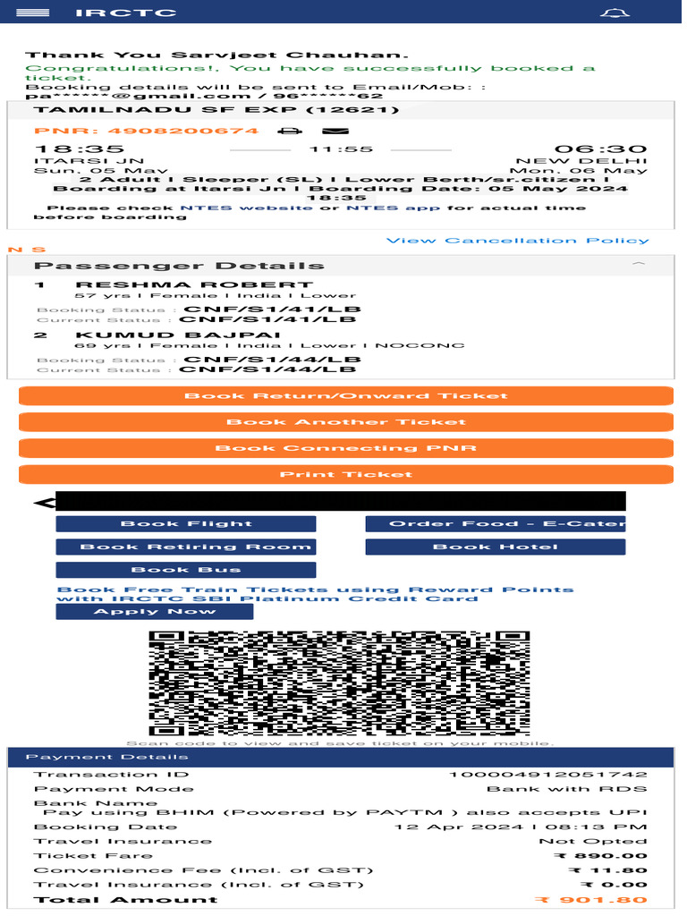 IRCTC Next Generation ETicketing System 5 | PDF