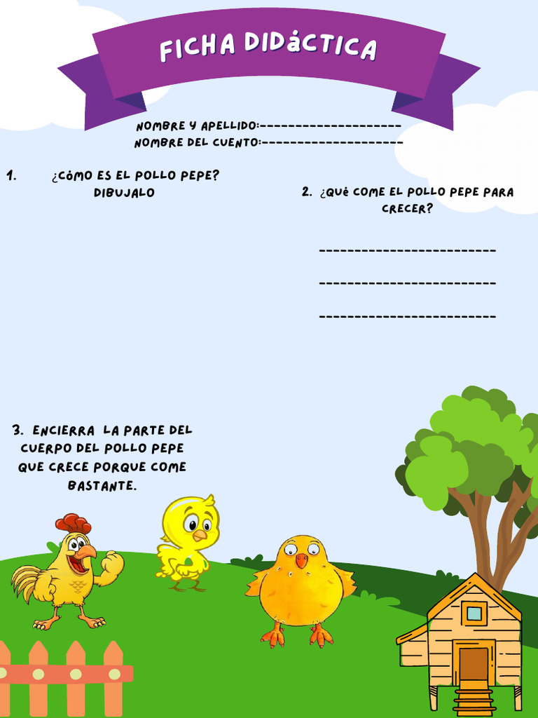 Actividades para El Pollo Pepe | PDF
