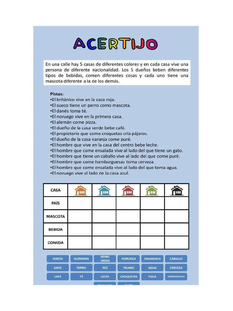 ACERTIJO | PDF