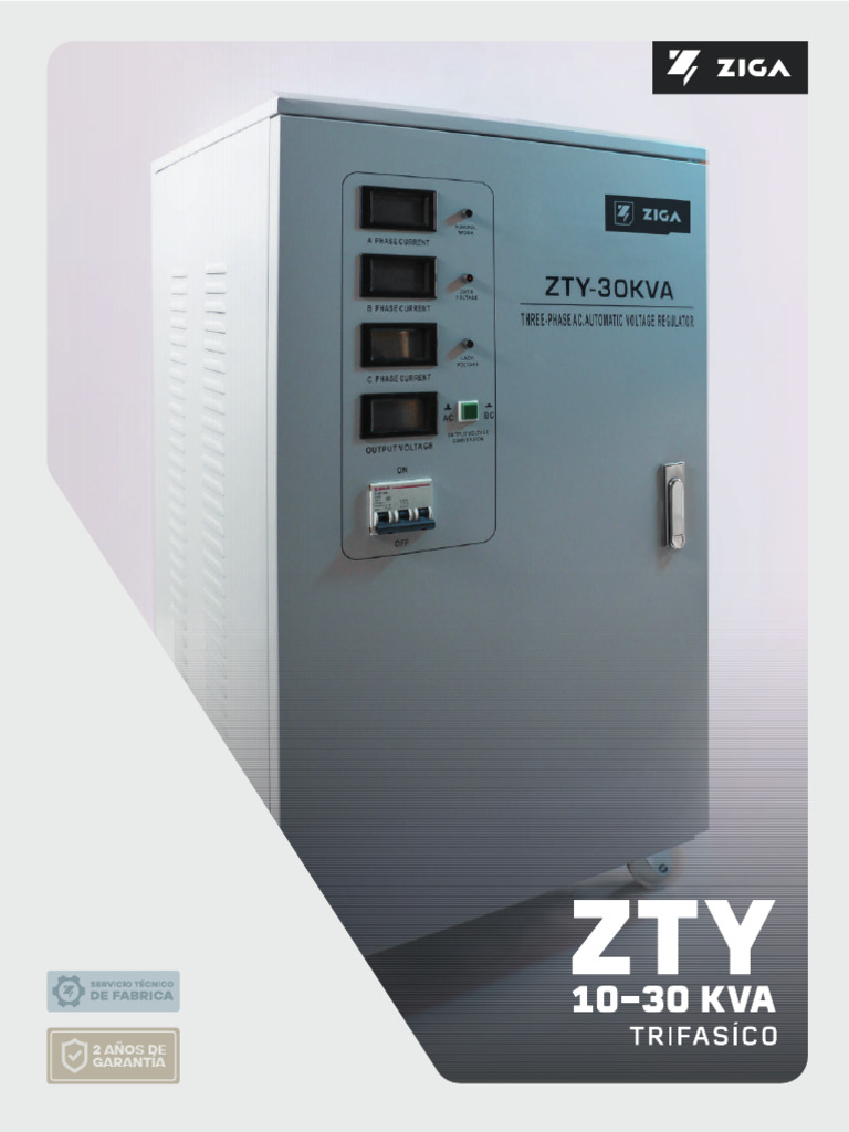 ZTY Estabilizador Monofasico | PDF | Ingeniería de confiabilidad | Red eléctrica