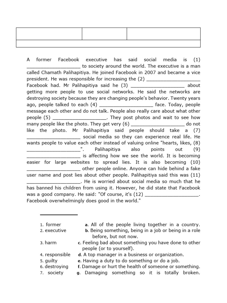 Lesson Social Media Facebook | PDF | Facebook