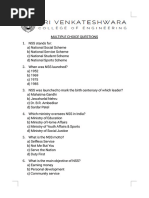 NSS Exam Questions and Answers 2024 | PDF | Government Of India