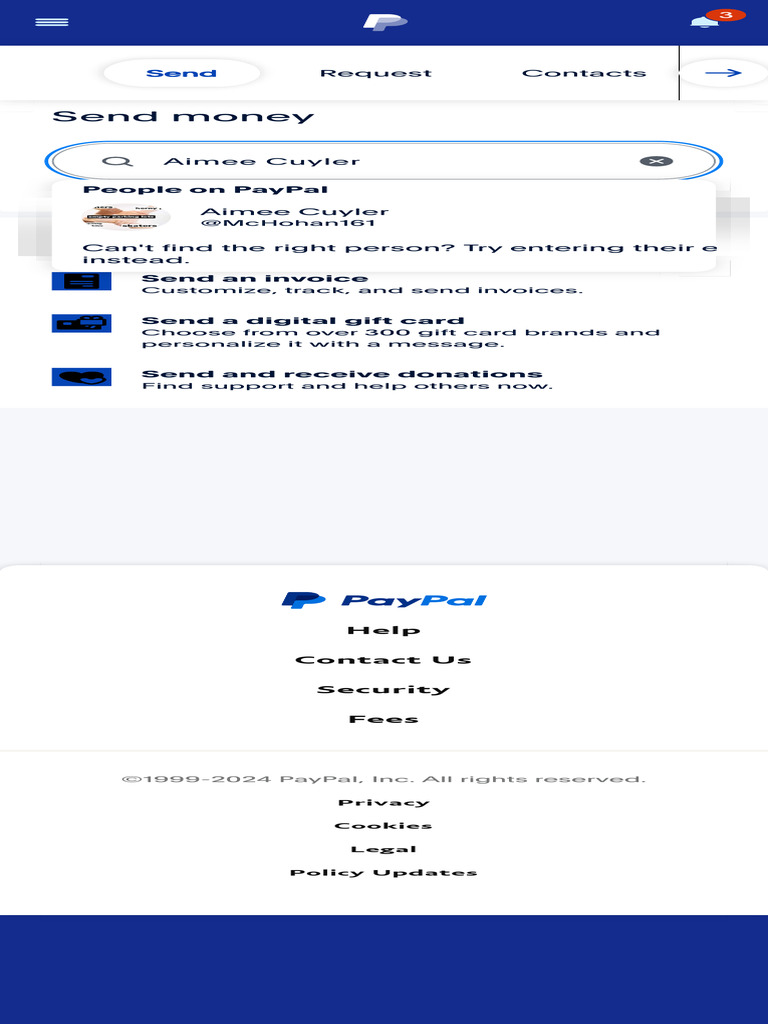 PayPal Send Money | PDF
