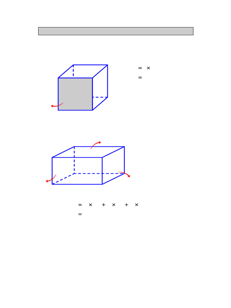 Surface Area of Cubes & Cuboids: Examples | PDF