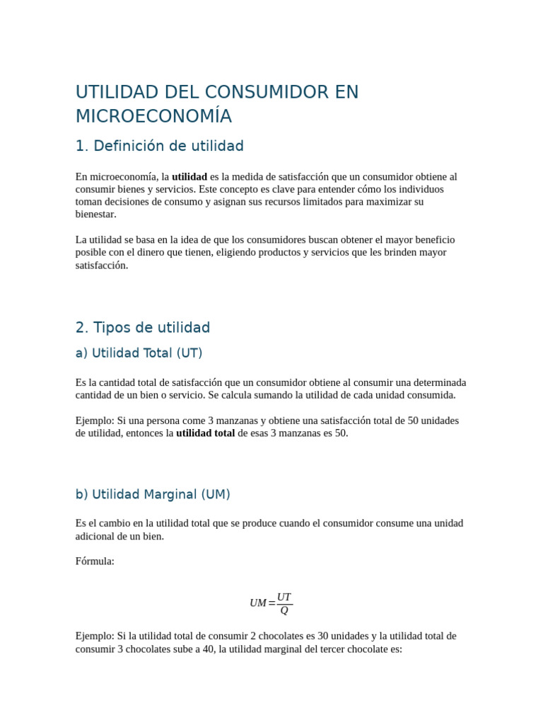 Micro Proyecto | PDF | Utilidad | Microeconomía