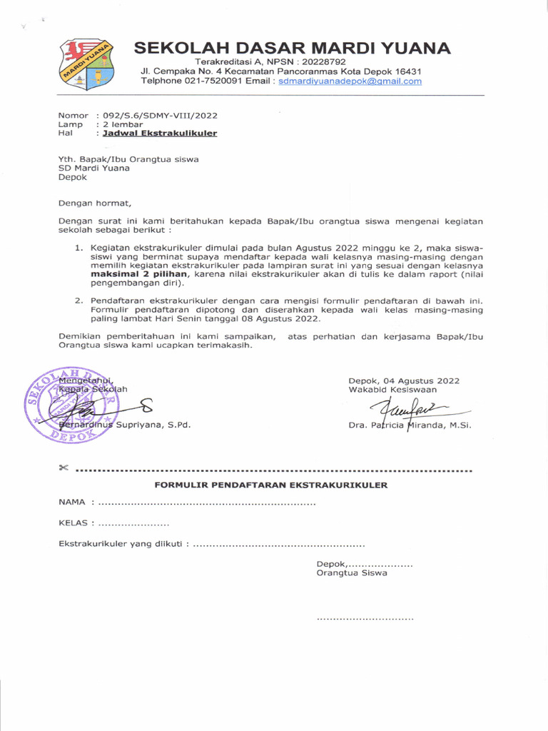 Ektrakurikuler Lio | PDF