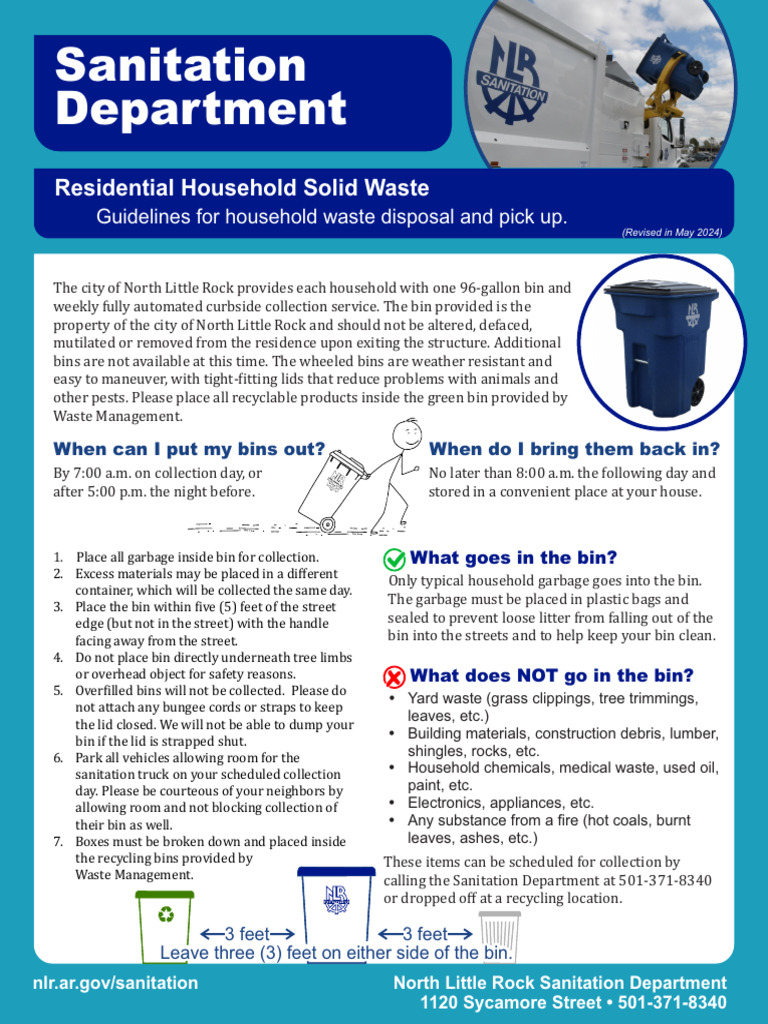 NLR Sanitation Guidelines 2025 | PDF | Municipal Solid Waste | Waste
