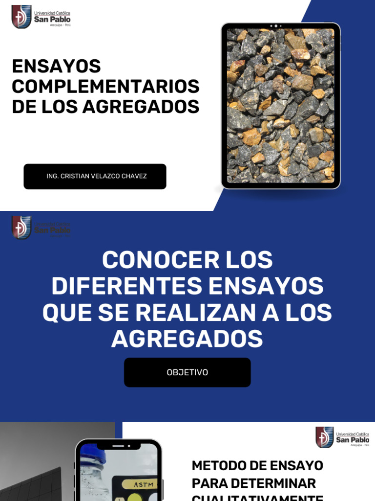 Ensayos Complementarios de Los Agregados | PDF | Hormigón | Hidróxido de sodio