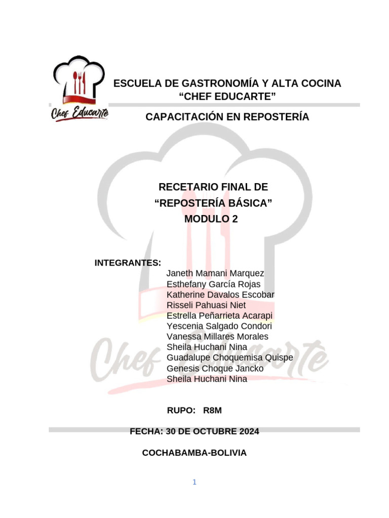 Modulo 2 - panadería | PDF | Panes | Confitería