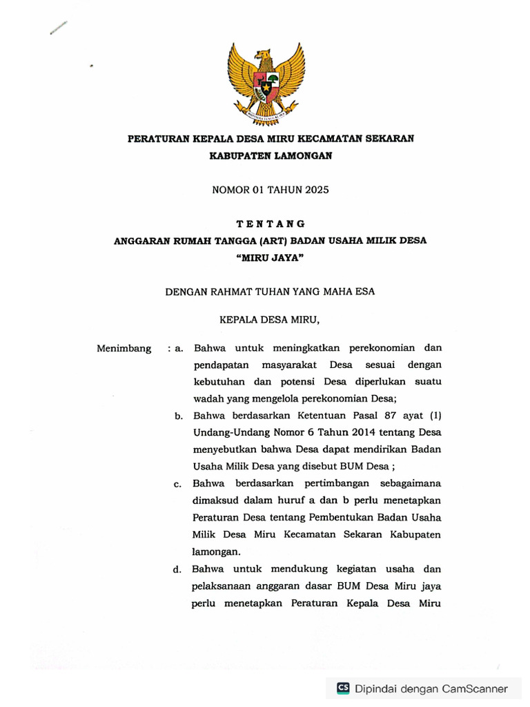 Perkades Art Bumdes | PDF