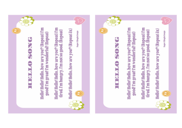 Hello Song Letra | PDF