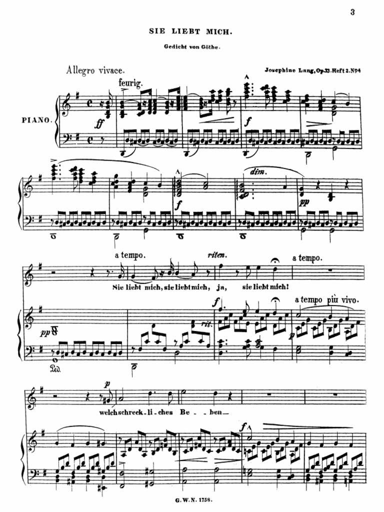 Lang, Josephine Sie liebt mich | PDF