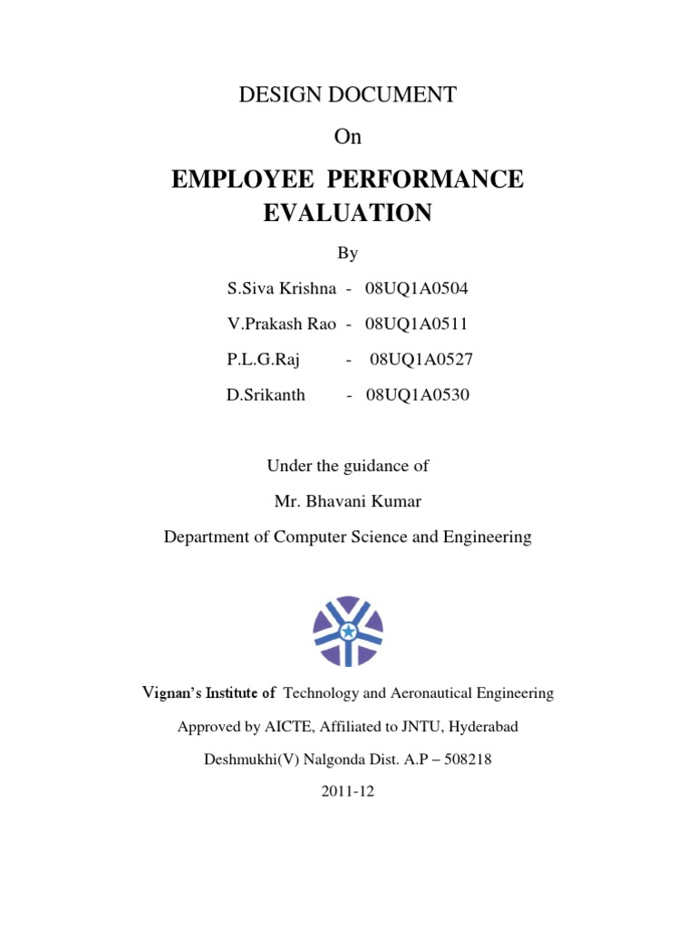 Online Employee Performance Appraisal System | PDF | Conceptual Model ...