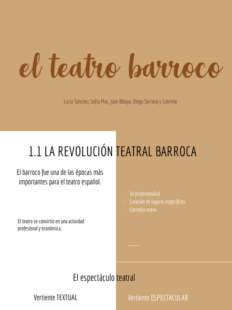 El Teatro Barroco | PDF | Teatro | Barroco