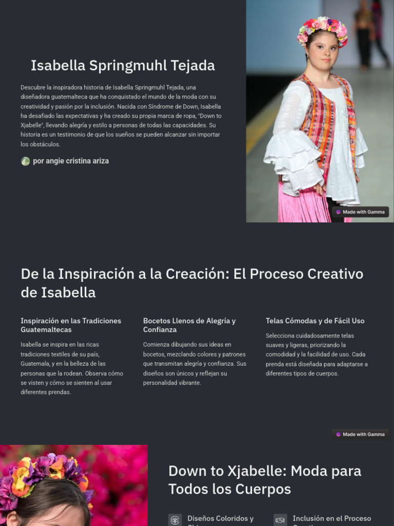Isabella-Springmuhl-Tejada | PDF | Moda | Invalidez
