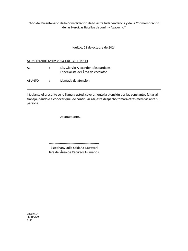 Memo Simple | PDF
