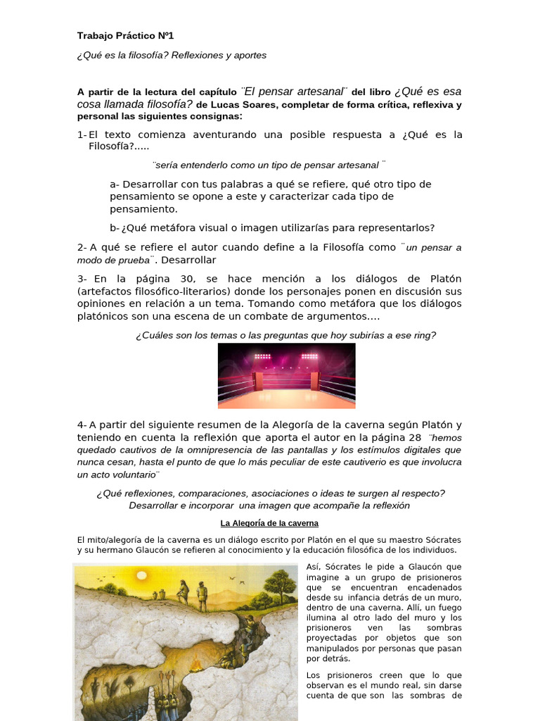 TP N1 - Filosof-A | PDF | Platón | Sócrates
